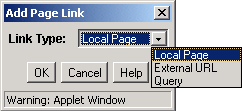 Creating an External URL Link